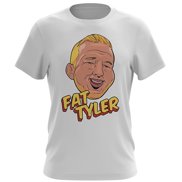 Fat Tyler White T-Shirt – TJ Dillashaw